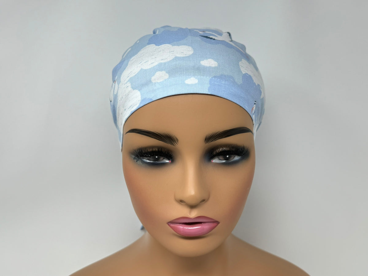 Stork Messenger - Ponytail - Mimi Scrub Hats – MimiScrubHats