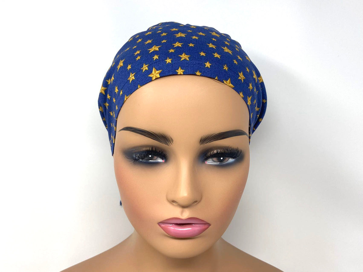 Star-Studded - Ponytail - Mimi Scrub Hats – MimiScrubHats